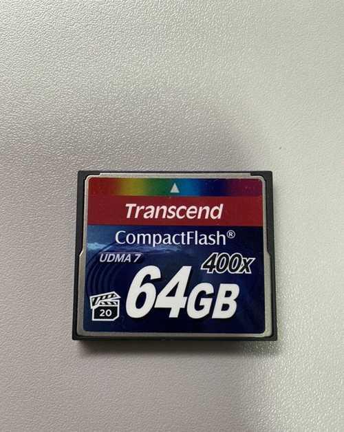 Карта памяти Transcend CF 64Gb 400x
