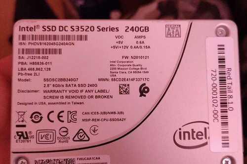 Intel SSD DC S3520 series 240gb