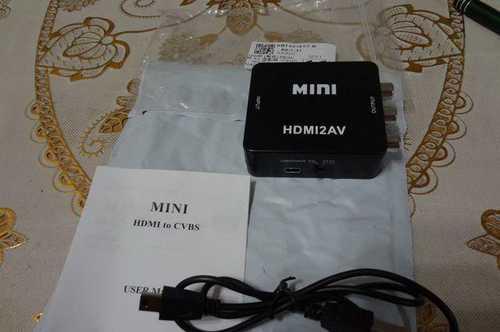 HD 1080P мини hdmi2AV видео конвертер BOX для PS3
