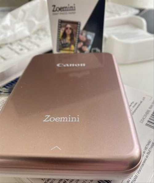 Компактный фотопринтер Canon Zoemini Rose Gold & W
