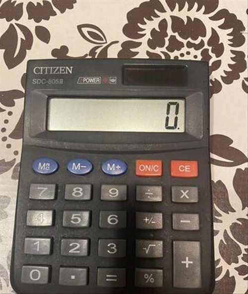 Калькулятор бухгалтерский Citizen SDC-805II