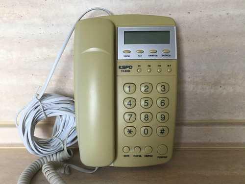 Стационарный телефон espo TX-8402 серый