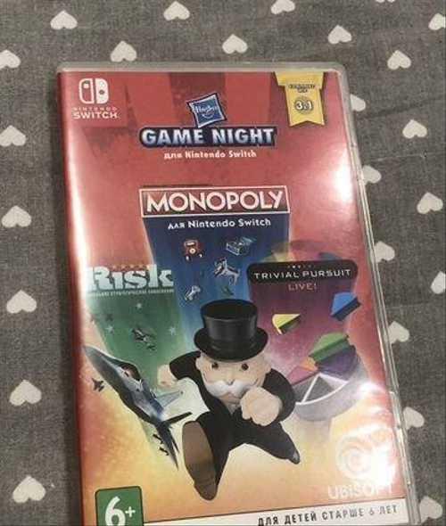 Игра Hasbro Game Night nintendo switch Monopoly