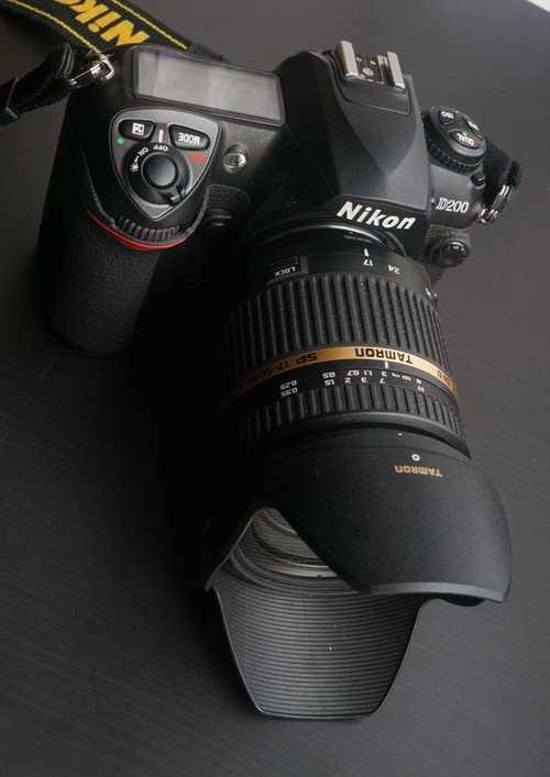 Продаю фотоаппарат Nikon D200 с объективом