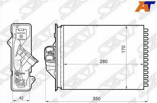 Радиатор отопителя салона dodge caravan 2007
