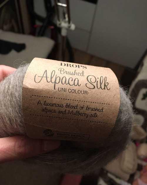 Пряжа Drops brushed alpaca silk