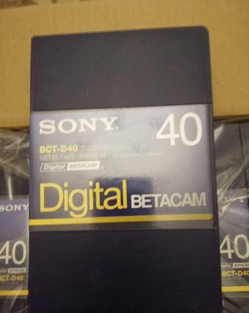 Новые кассеты Sony digital betacam 40 и 32