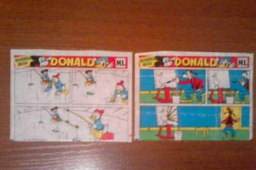 Вкладыши редкие Donald