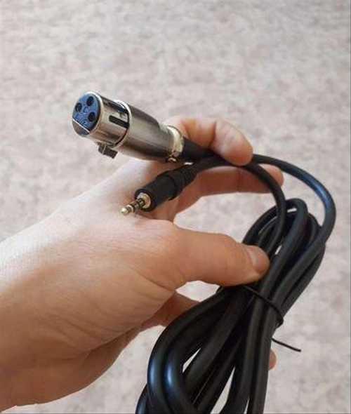 XLR-mini jack кабель