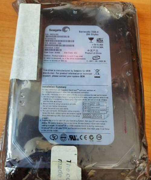 Жесткий диск Seagate Barracuda 160Gb и 200Gb