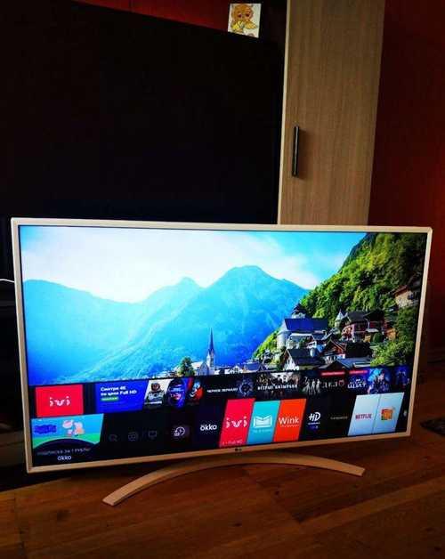 Новый Белый LG 49" UHD,4K,SmartTV,wifi,miracast