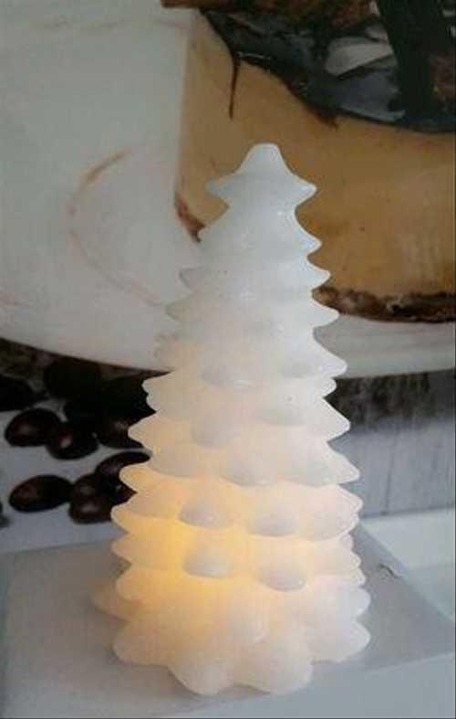 Светодиодная свеча Christmas tree (из воска)