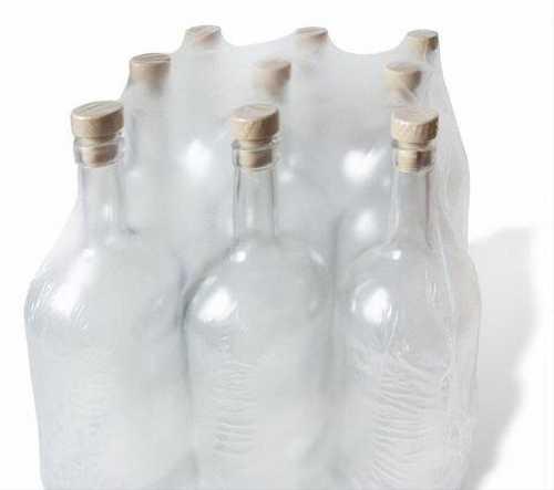Набор бутылок Абсолют 1л с пробками (9шт. в наборе