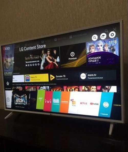 Телевизор LG 49 4k smart tv белый