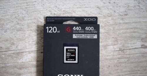 Карта памяти Sony XQD 120Gb G 440/400Mb