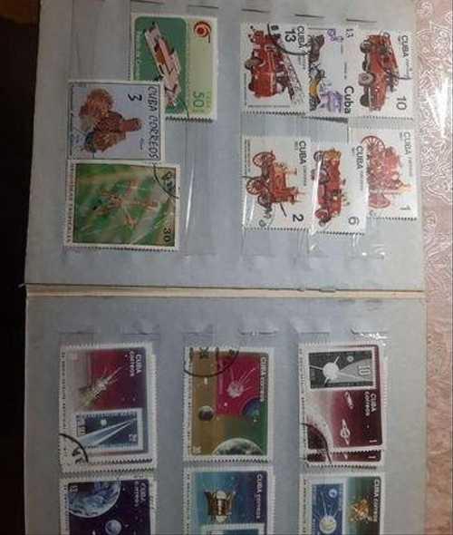 Набор кубинских почтовых марок