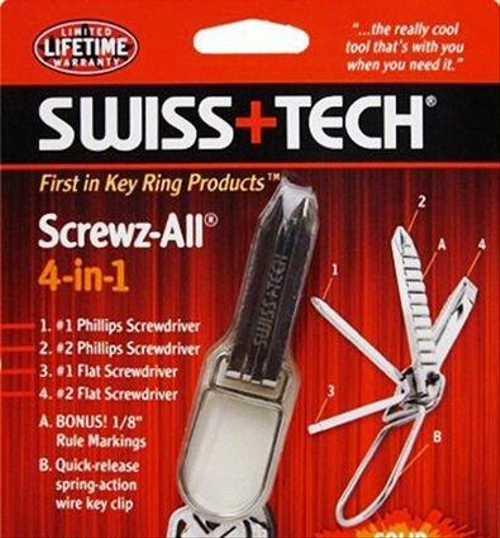 Swiss+tech Screwz-ALL 4-in-1,новый