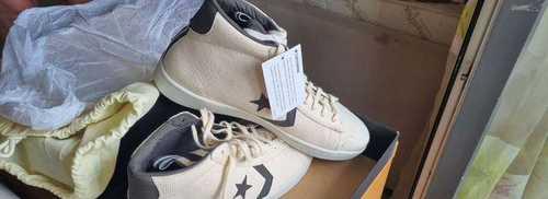 Кроссовки новые Converse pro leather hi cream