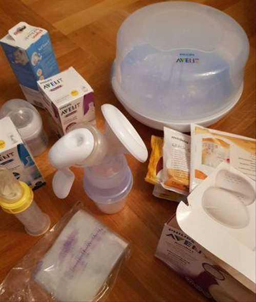 Молокоотсос Avent, ложечка Medela