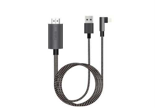 Кабель wiwu X7 hdmi, USB и Lightning iPhone