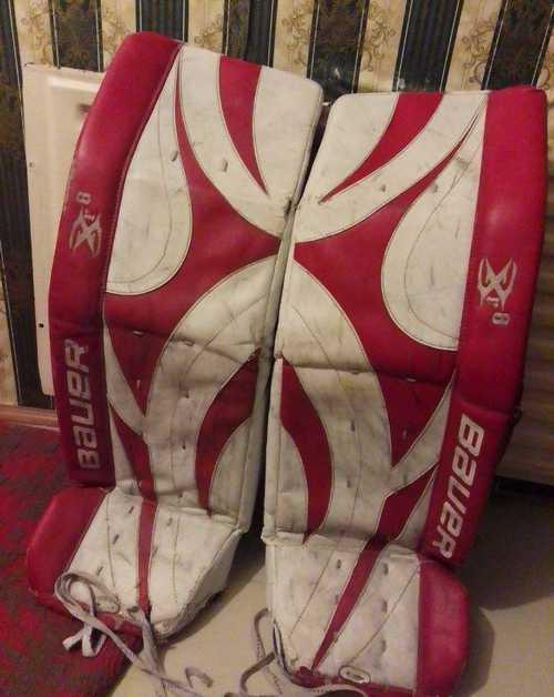 Вратарские щитки Bauer Xr8 размер 37+