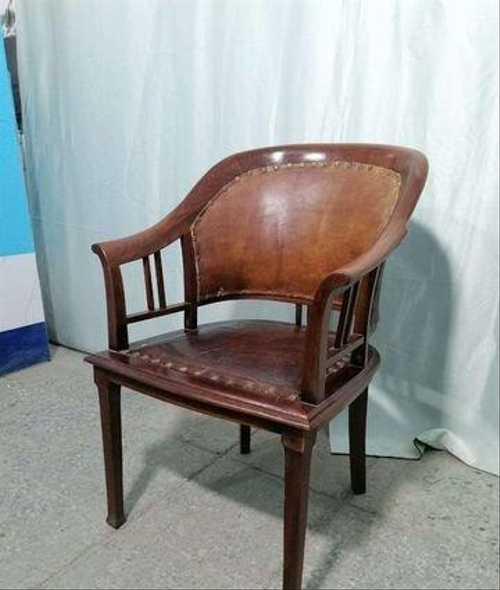 Старинное антикварное кресло 19 век. Кабинетное