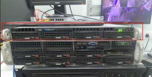 Сервер Supermicro 1U Xeon Q6600 2400MHz