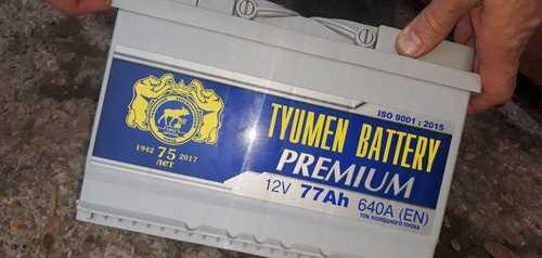 Аккумулятор tyumen battery 12V 77Ah 640A