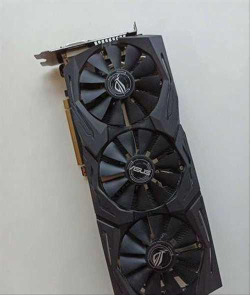 Видеокарта rx580 8gb asus strix