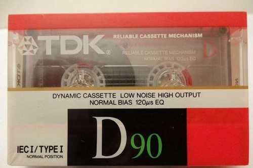 Аудиокассета TDK D90 новая