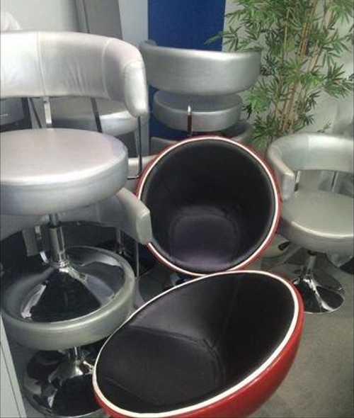 Продам офисные кожаные стулья, кресла