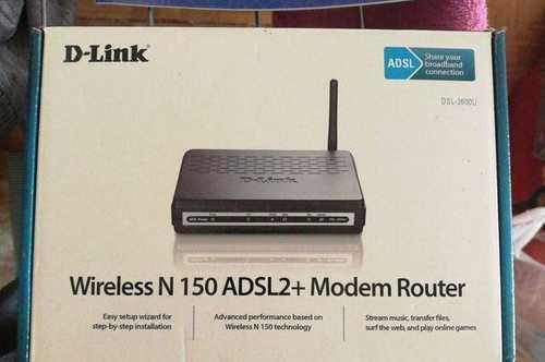 D-link wireless n 150 adsl2 + modem router