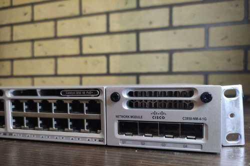 Коммутатор Cisco WS-C3850-48P-S Б/У