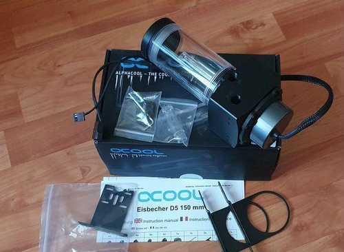 Резервуар Alphacool Eisbecher D5, помпа VPP755