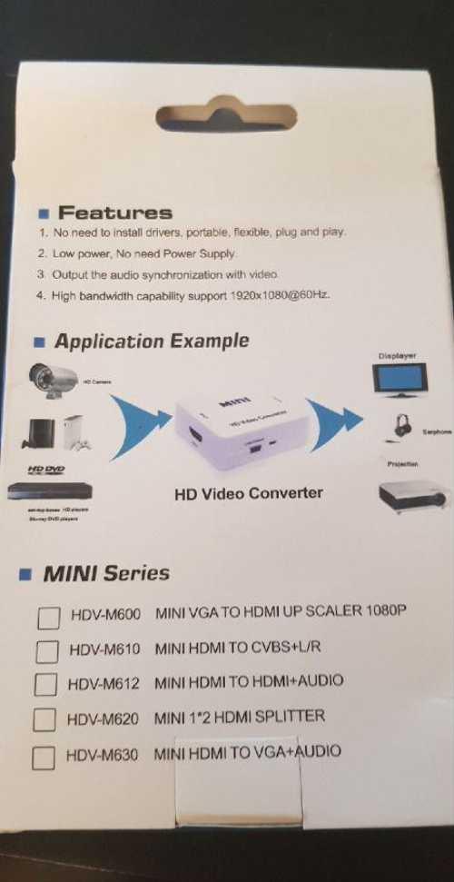 Адаптер hdmi to 3rca