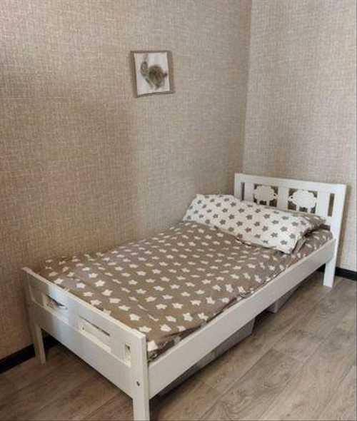 Детская кровать IKEA с матрацом