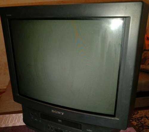 Телевизор видеодвойка Sony Trinitron 21 дюйм