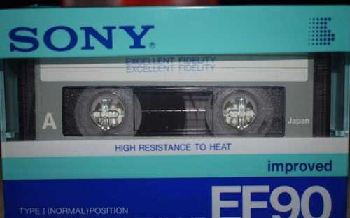 Аудиокассета sony EF 90 improved