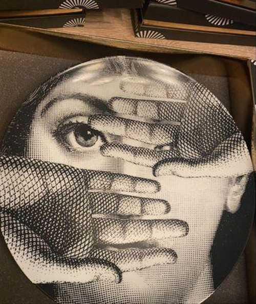 Fornasetti Италия подарочная тарелка оригинал