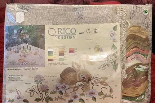 Набор для вышивания скатери/салфетки rico design