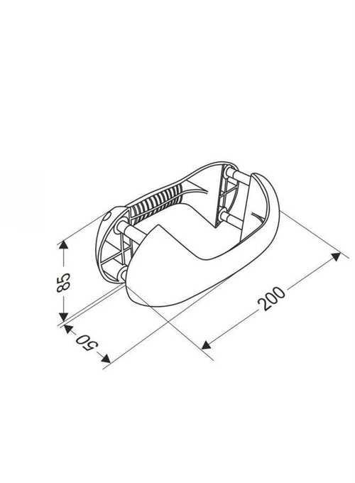 Ручка выступающая накладная 25131 zaiger