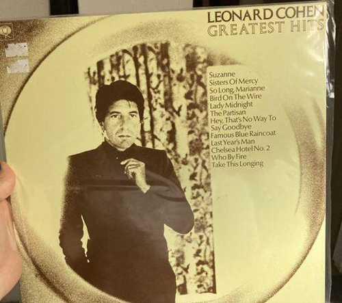 Leonard cohen greatest hits виниловая пластинка