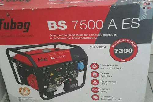 Бензиновый генератор fubag bs 7500 AES германия