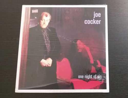 LP Joe Cocker "One Night Of Sin" (Ital) 1989 Mint