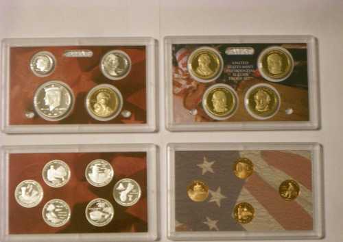 Большой набор монет США 2009 года, включая серебро