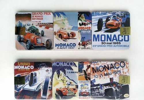 Подставки под бокалы Гран-при Монако Формула 1