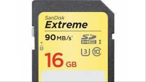 Карта памяти SanDisk Extreme Pro 16 GB