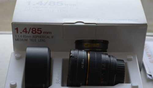 Объектив Samyang MF AE 85 mm F/1.4 AS IF UMC Nikon
