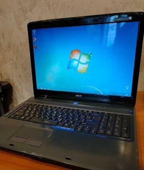 Ноутбук Acer Aspire 7530G 17 дюймов,3Gb,SSD 120Gb