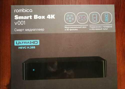 Смарт-тв приставка rombica smart BOX 4K